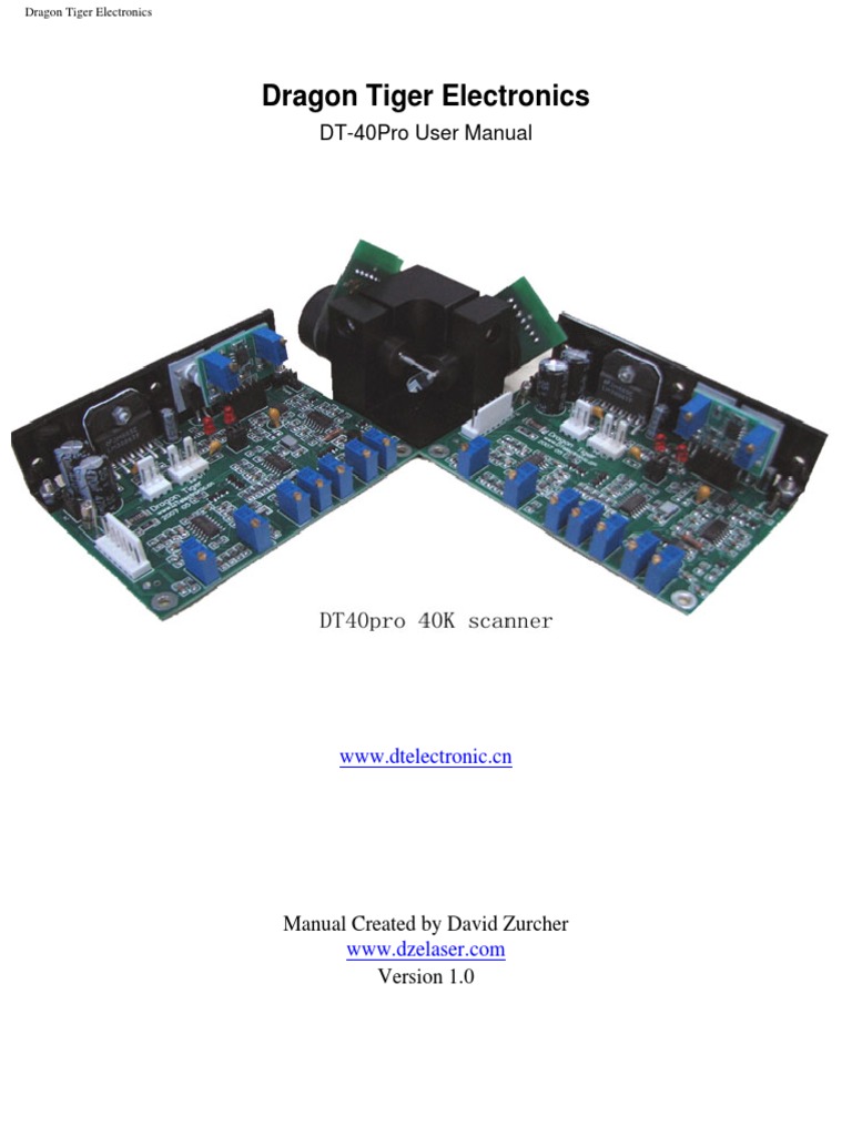 DT-40Pro User Manual | PDF | Image Scanner | Amplifier