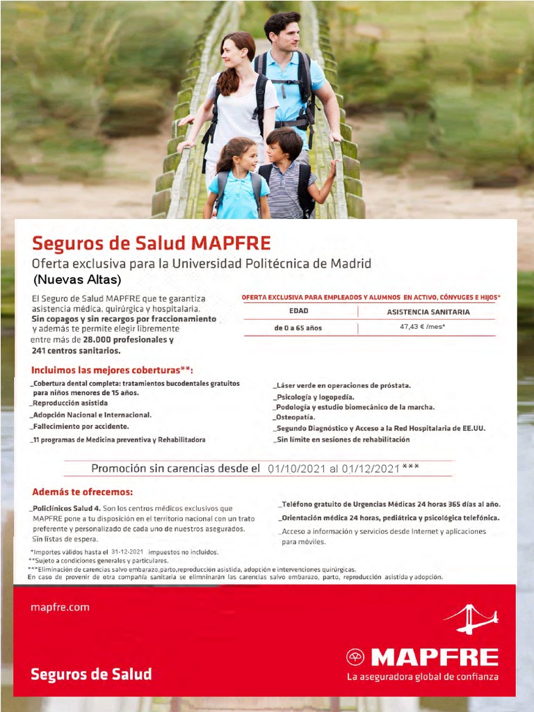 Oferta Mapfre Sin Carencias Final 2021 | PDF