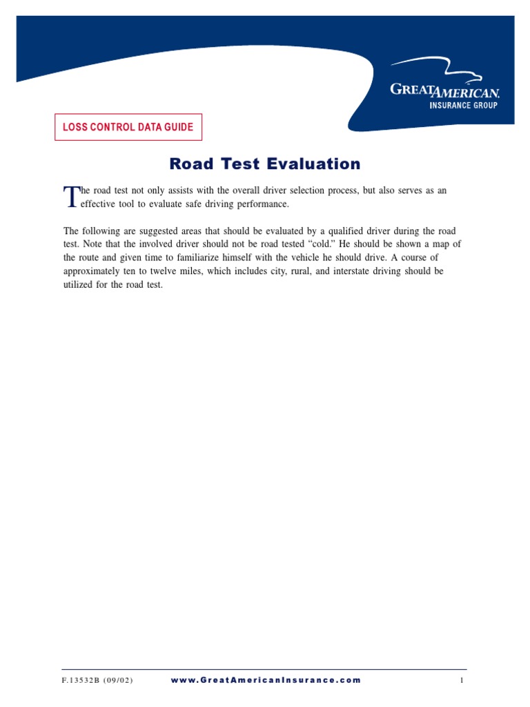 Road Test Guide for Safe Driving | PDF | Traffic | Semi Trailer Truck