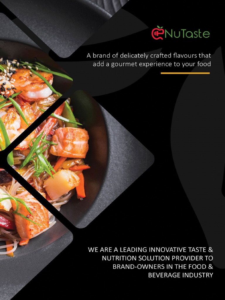 Nutaste Product Portfolio | PDF