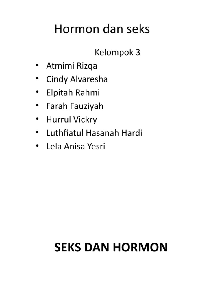 Hormon Dan Seks Ppt-1 | PDF