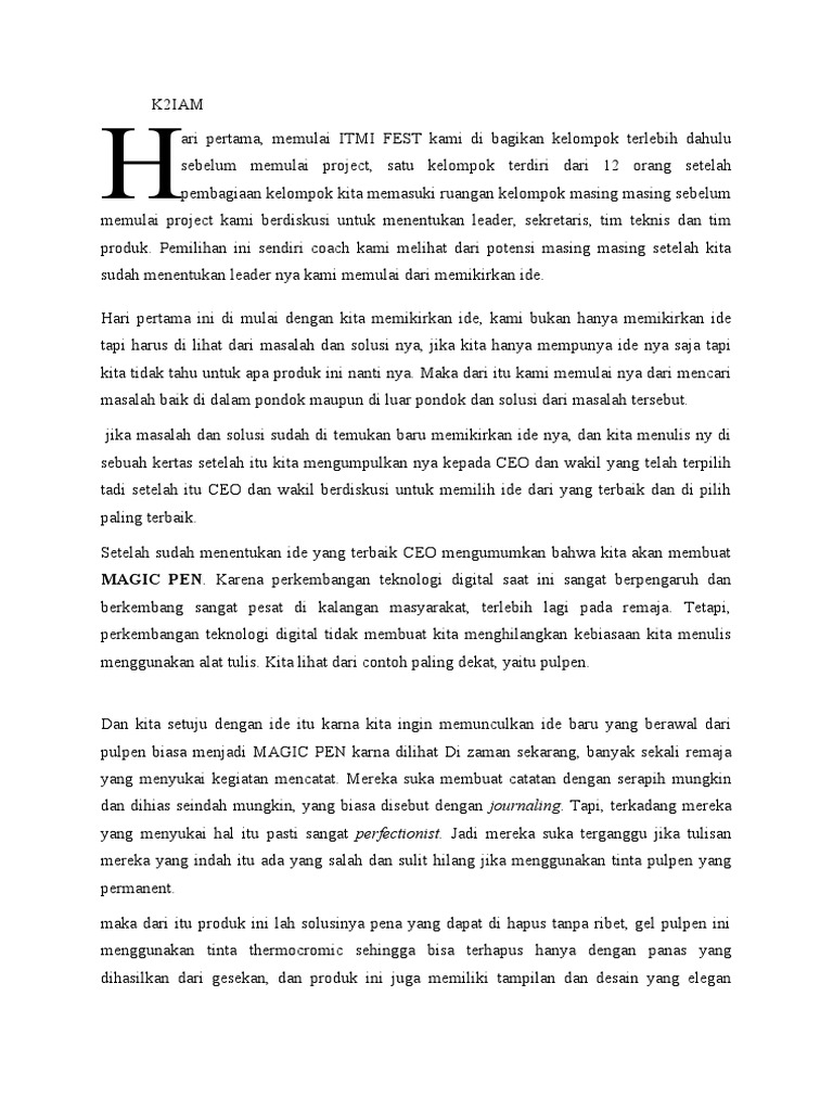 Accio Pen - K2iam - Team Work | PDF