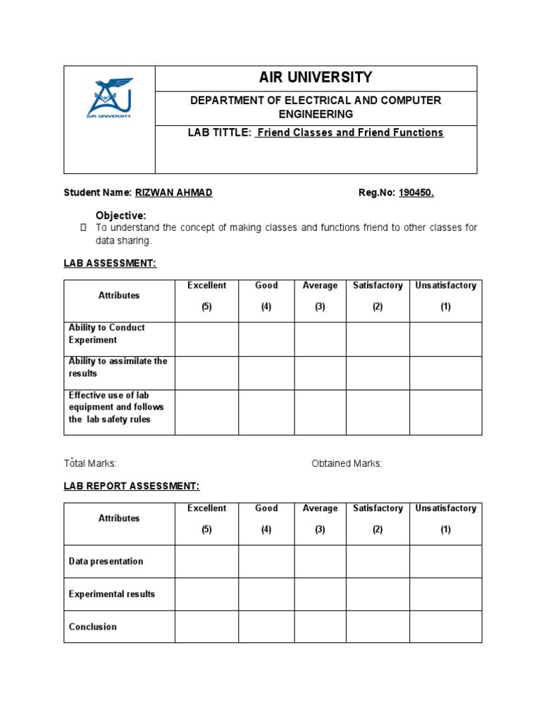 Friend Classes and Functions Lab | PDF | Class (Computer Programming) | Inheritance (Object ...