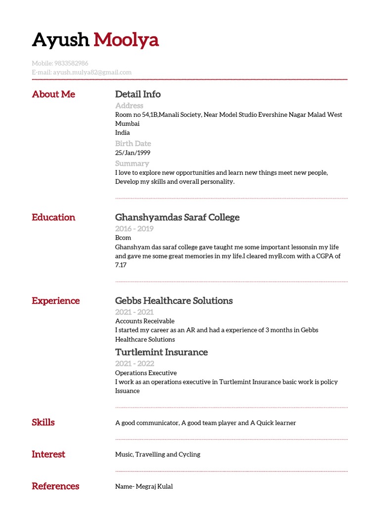 Ayush Resume - 1655391814 | PDF Ayush Resume - 1655391814 | PDF