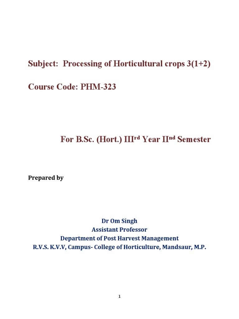 Lec1 PHM-323 16.04.2020 | PDF | Ph | Fruit Preserves