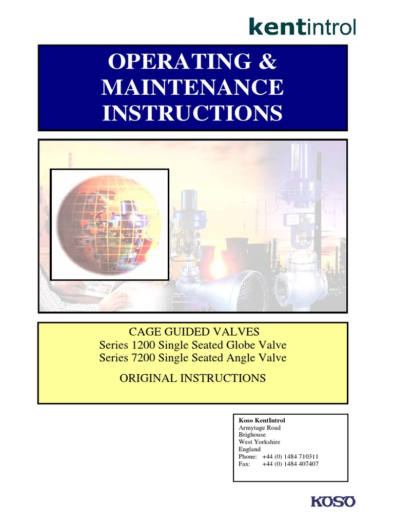 Series 1200 - 7200 Iom | PDF | Valve | Electrical Connector