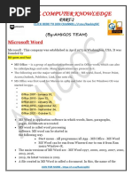 Complete Notes MS Word 2020 21 | PDF | Microsoft Word | Microsoft Office