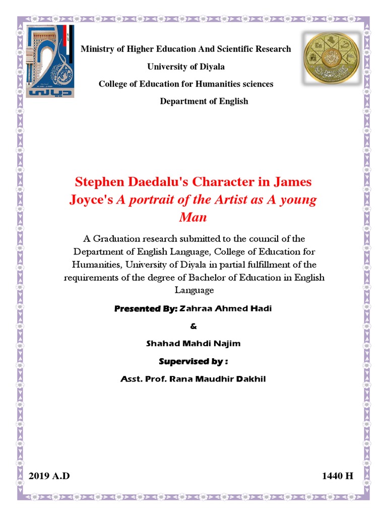 Stephen Dedalus's Journey of Self-Discovery: An Analysis of the Protagonist's Character ...