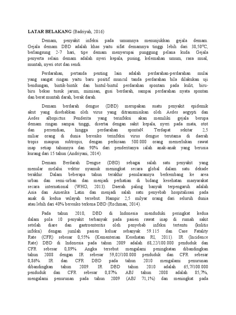 Gejala dan Komplikasi DBD | PDF