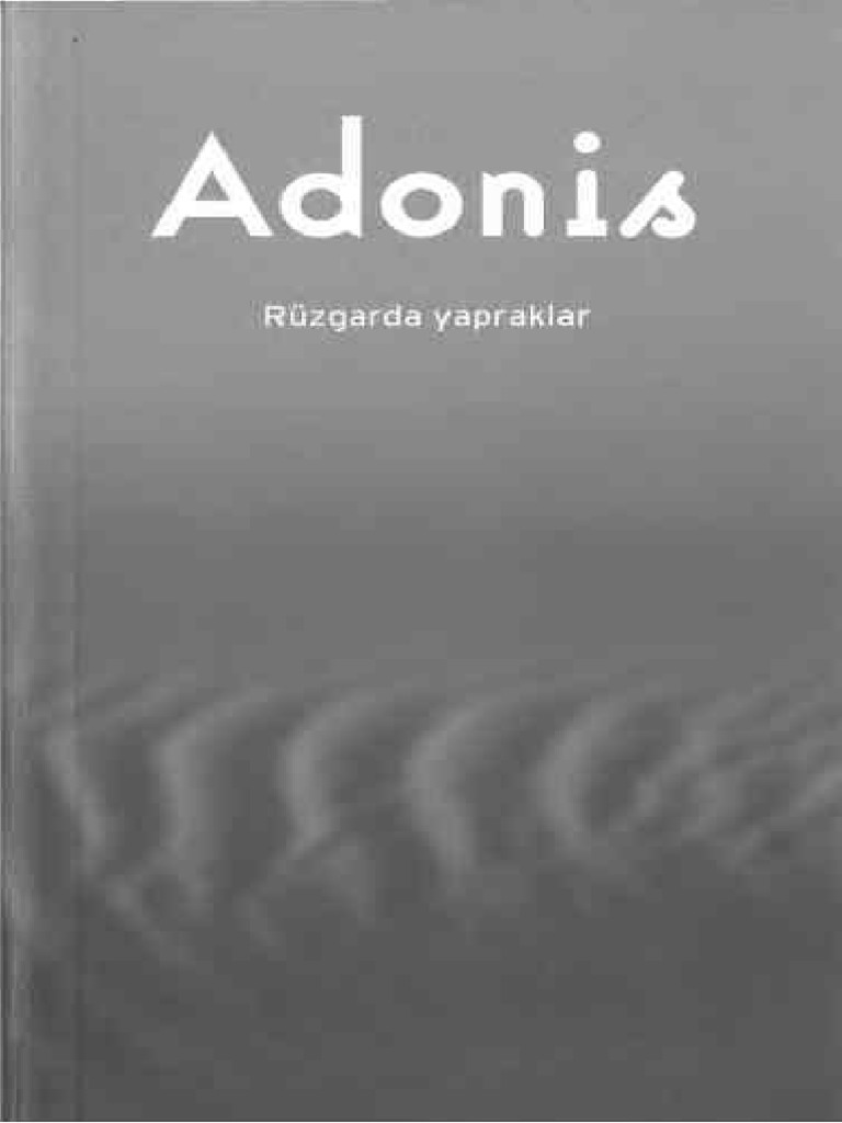 Adonis - Rüzgarda Yapraklar | PDF