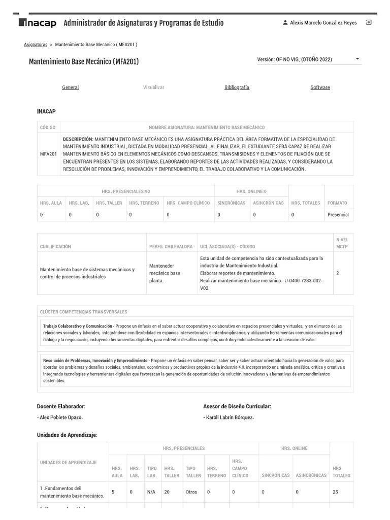 MFA201 Mantenimiento Base | PDF