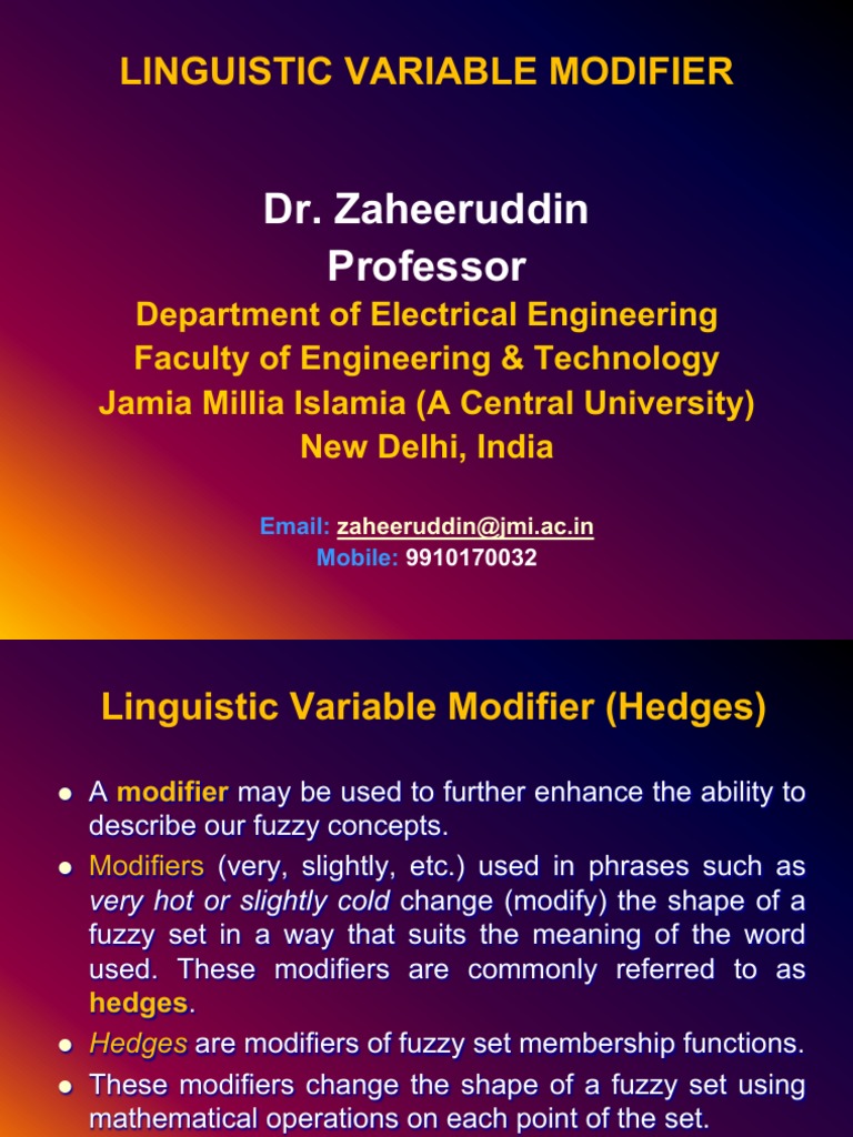 Fuzzy L9 Modifiers Pdf Fuzzy Logic Function Mathematics 