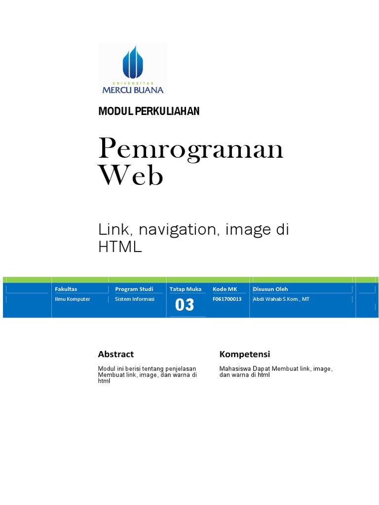 Modul3 PemrogramanWeb | PDF