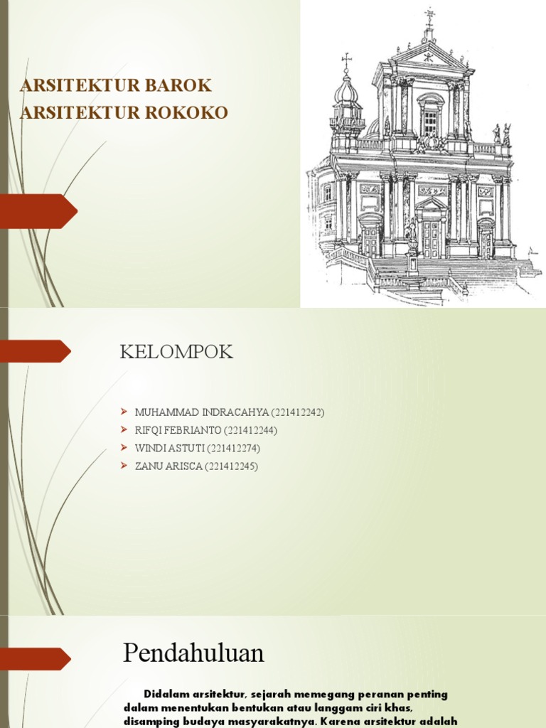 Identifikasi Arsitektur Barok Dan Rokoko | PDF