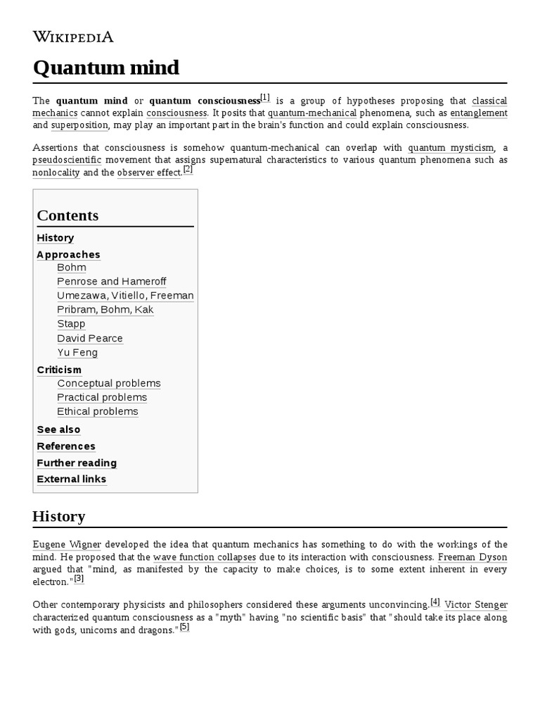 Quantum_mind | PDF | Quantum Mechanics | Physics