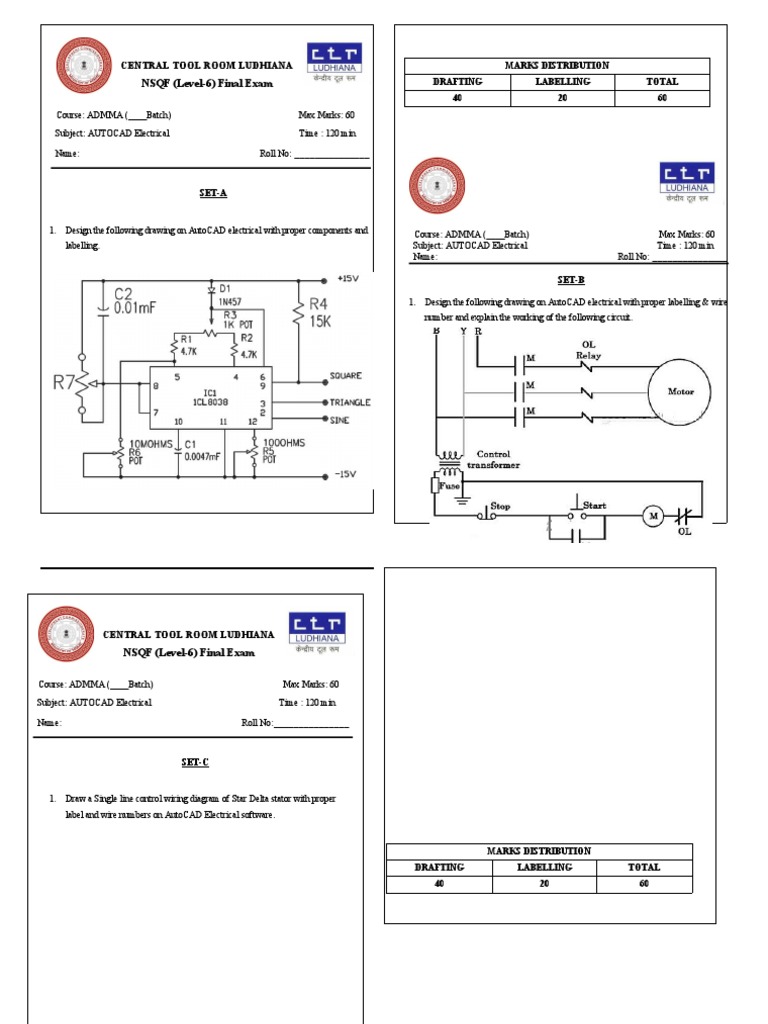 10 AUTOCAD Electrical Practical | PDF | Electrical Engineering ...