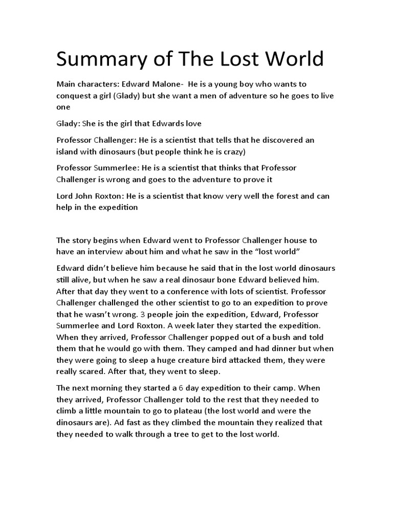 Review The Lost World | PDF