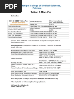 MBBS Fee Structure For Academic Year 2024 25UPDATED | PDF