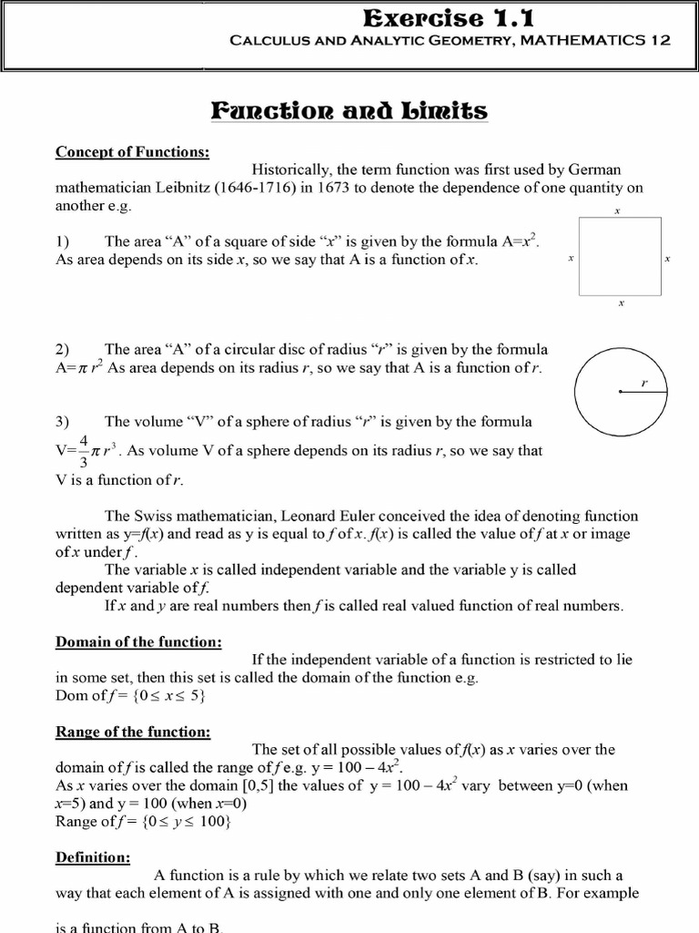 Chapter 1 Math Notes 12th Class (1) | PDF