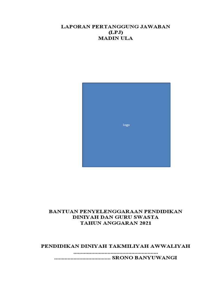 Contoh SPJ BPPDGS 2021 | PDF