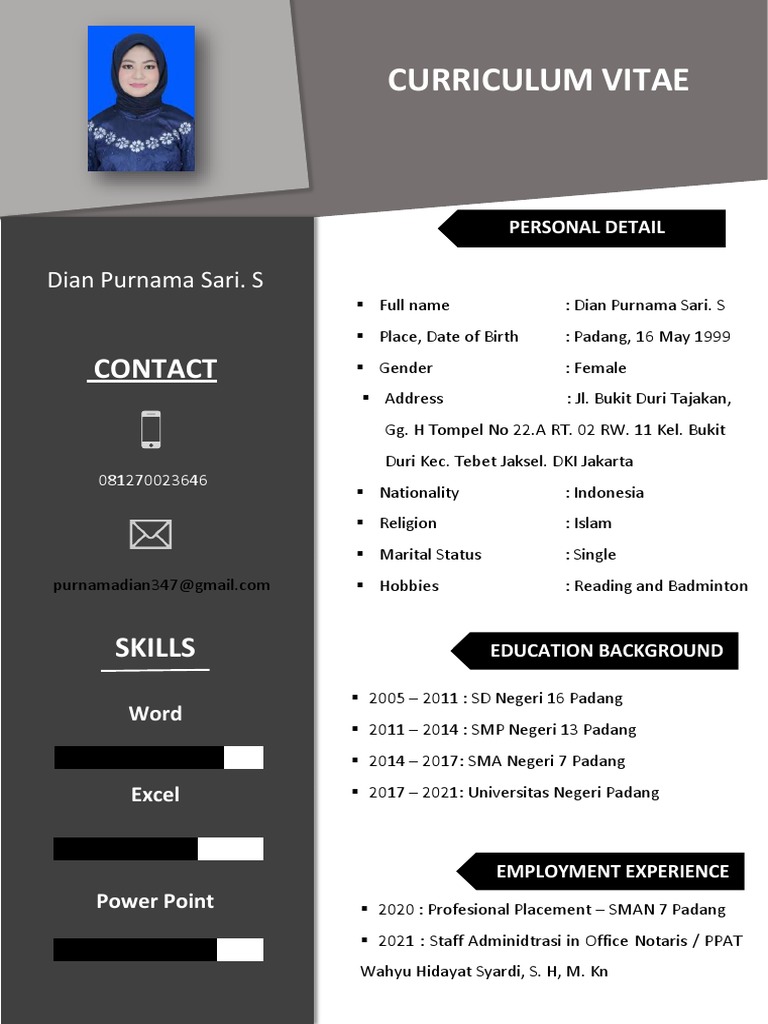 CV Dian JKT | PDF