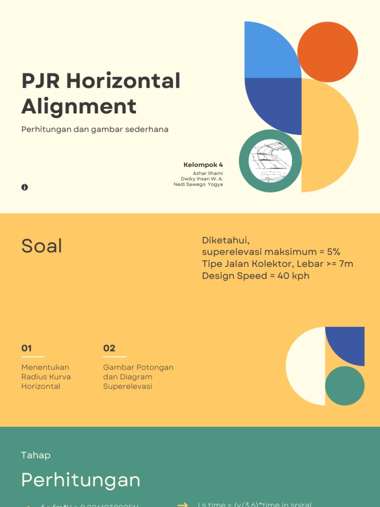 Tugas 3 PJR Horizontal Alignment Kelompok 4 | PDF