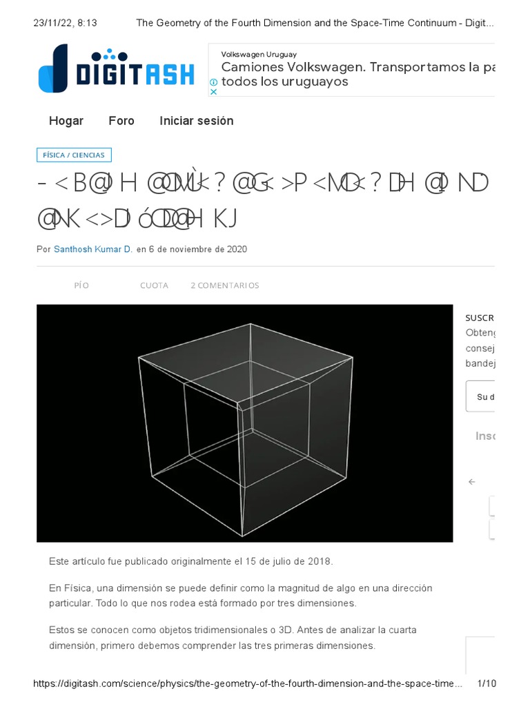 The Geometry of The Fourth Dimension and The Space-Time Continuum ... The Geometry of The Fourth Dimension and The Space-Time Continuum ...