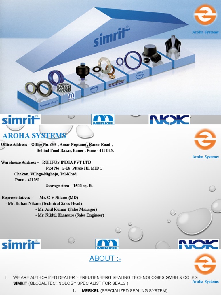 Aroha Systems: Sealing Solutions Dealer | PDF | Mechanical Engineering