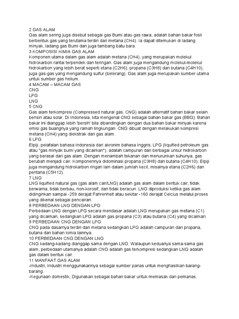 Gas Alam | PDF