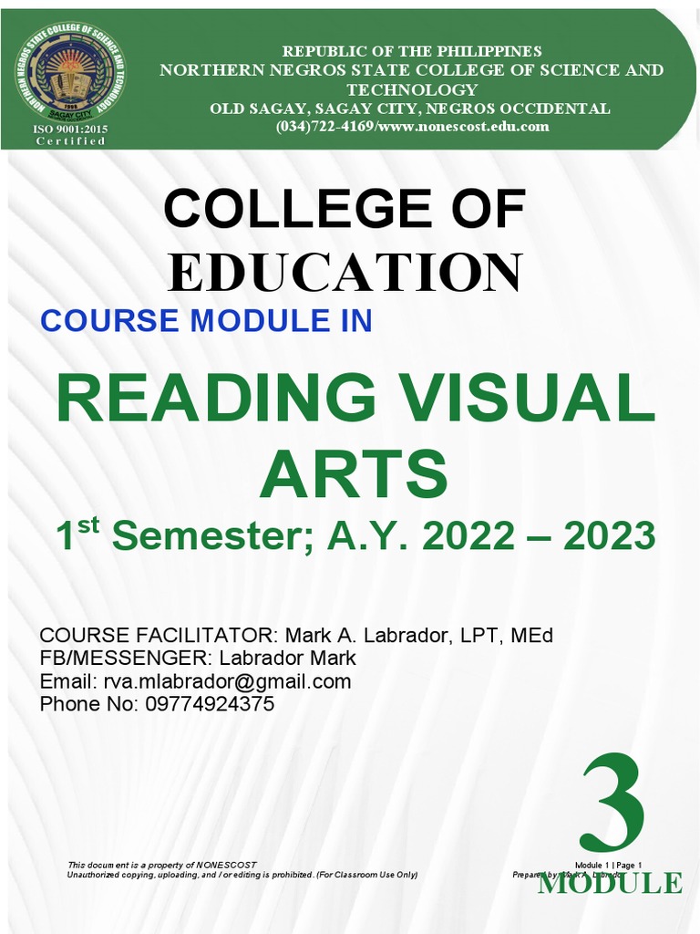 Reading Visual Arts Module Finals | PDF | Camera | Acrylic Paint