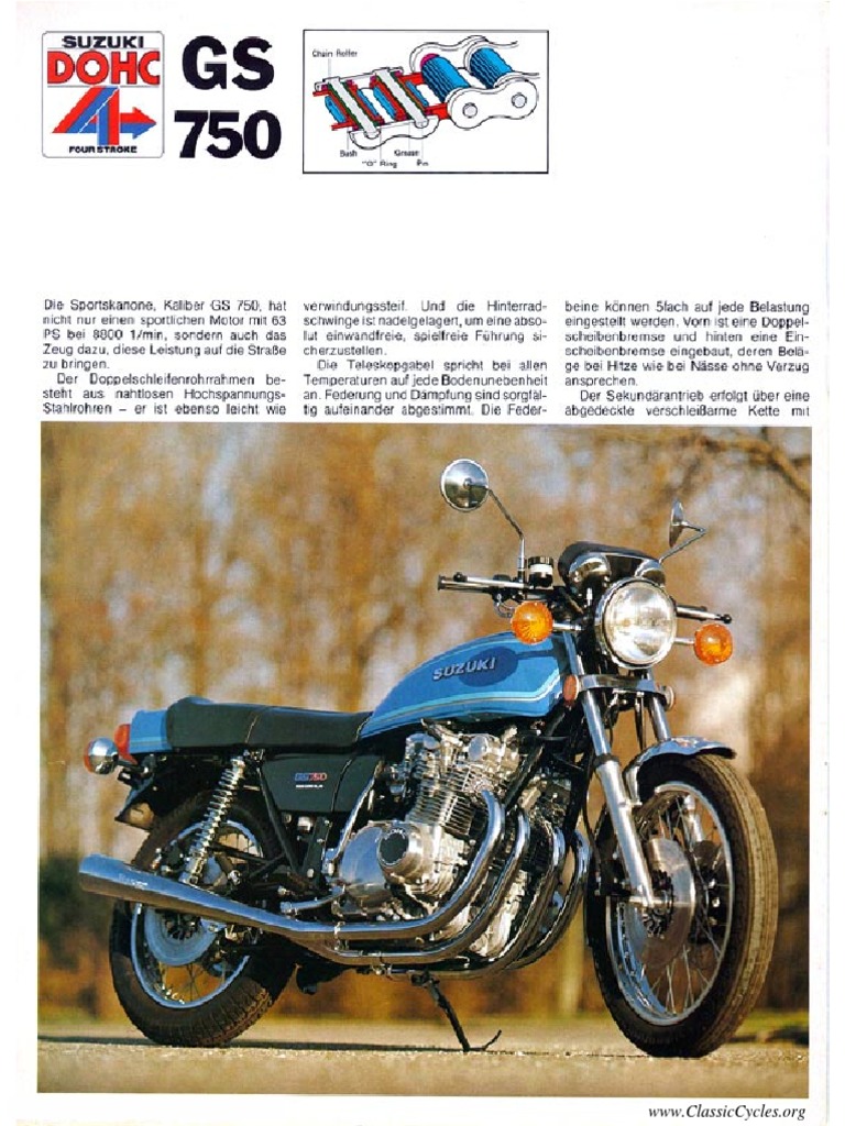 Suzuki GS750 Germany 1977 | PDF