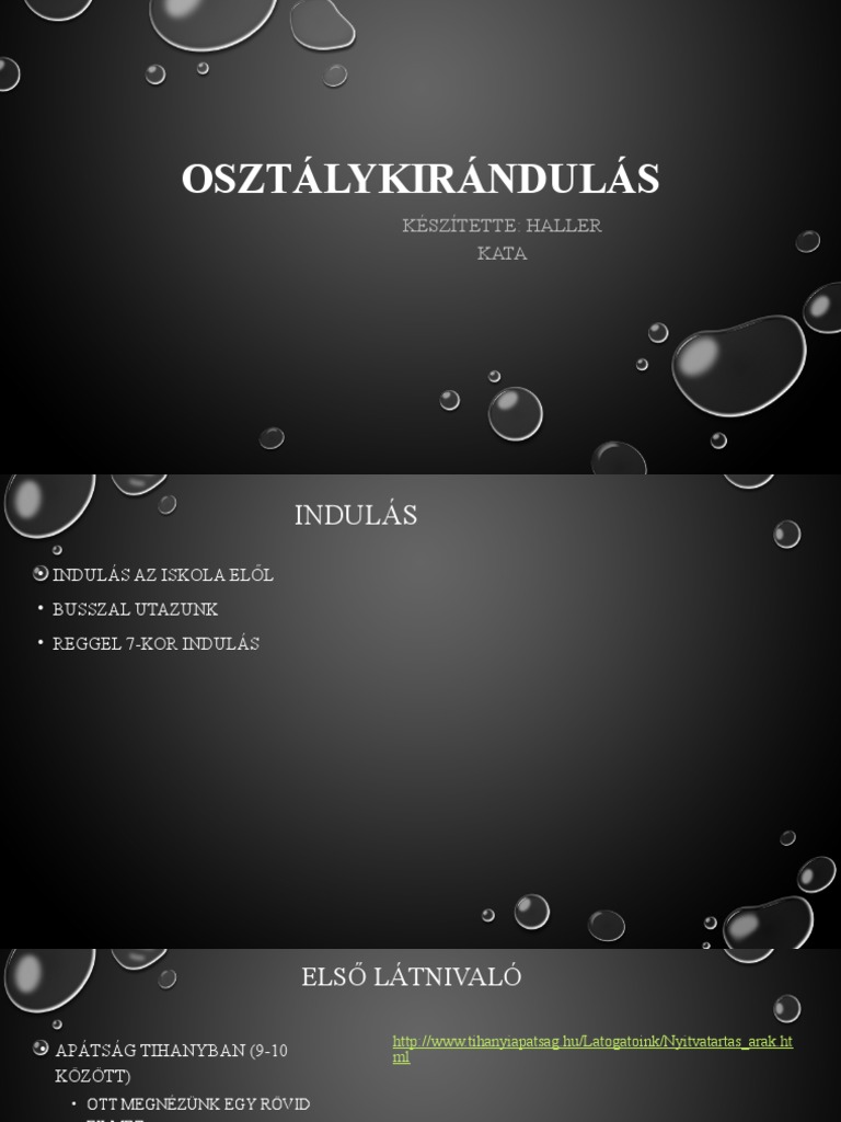 Osztálykirándulás | PDF