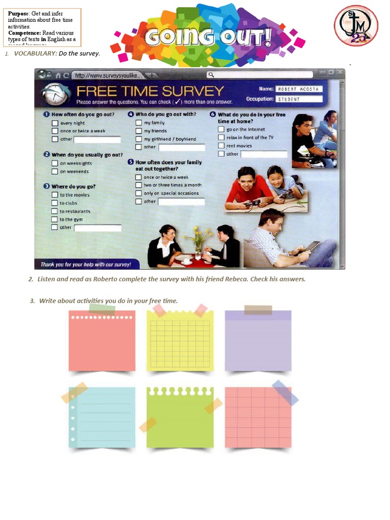 Free Time - Survey. | PDF