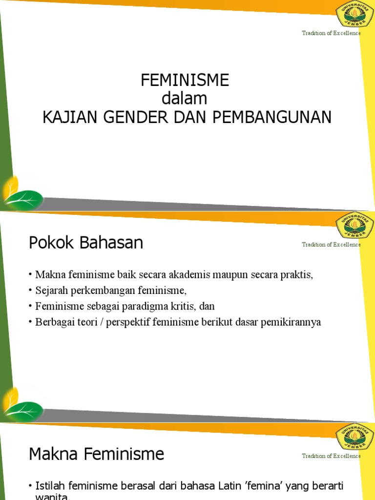 FEMINISME Dalam KAJIAN WANITA DAN GENDER | PDF