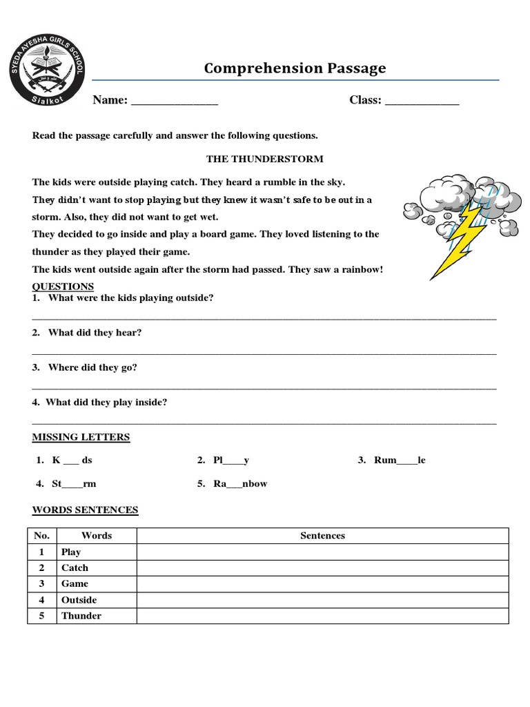 Comprehension Passages | Download Free PDF | Lion