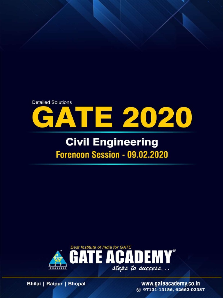 Gate Pyq 3 | PDF | Soil Mechanics | Gases