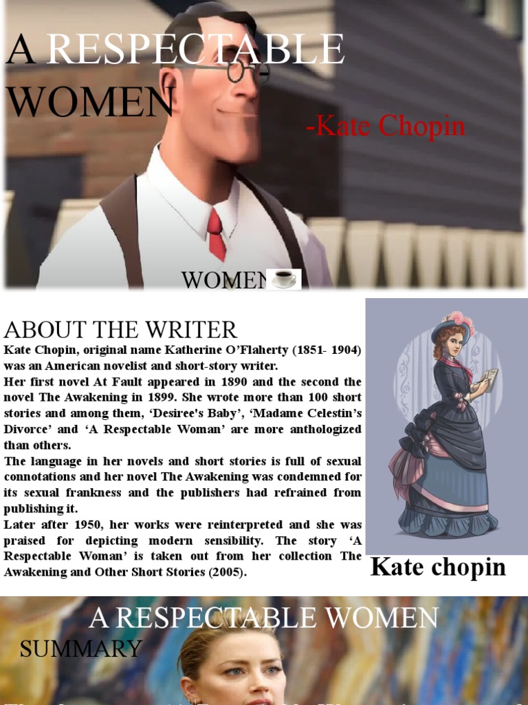Kate Chopin's A Respectable Woman | PDF | The Awakening (Chopin Novel)