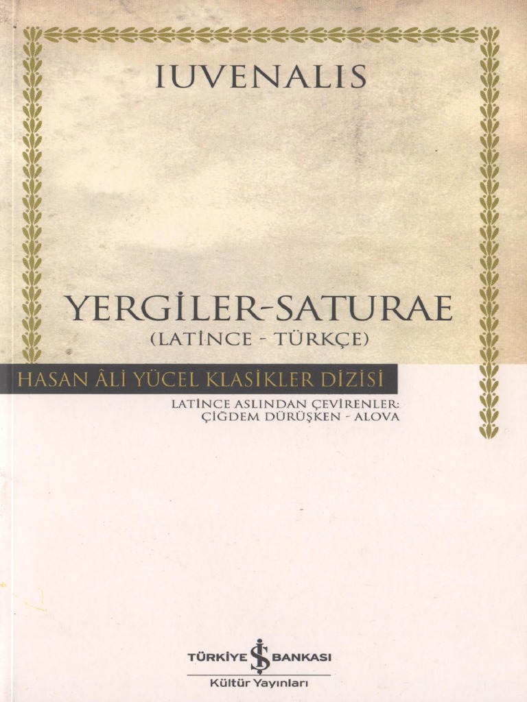 İuvenalis Yergiler İş Bankası Yayınları | PDF