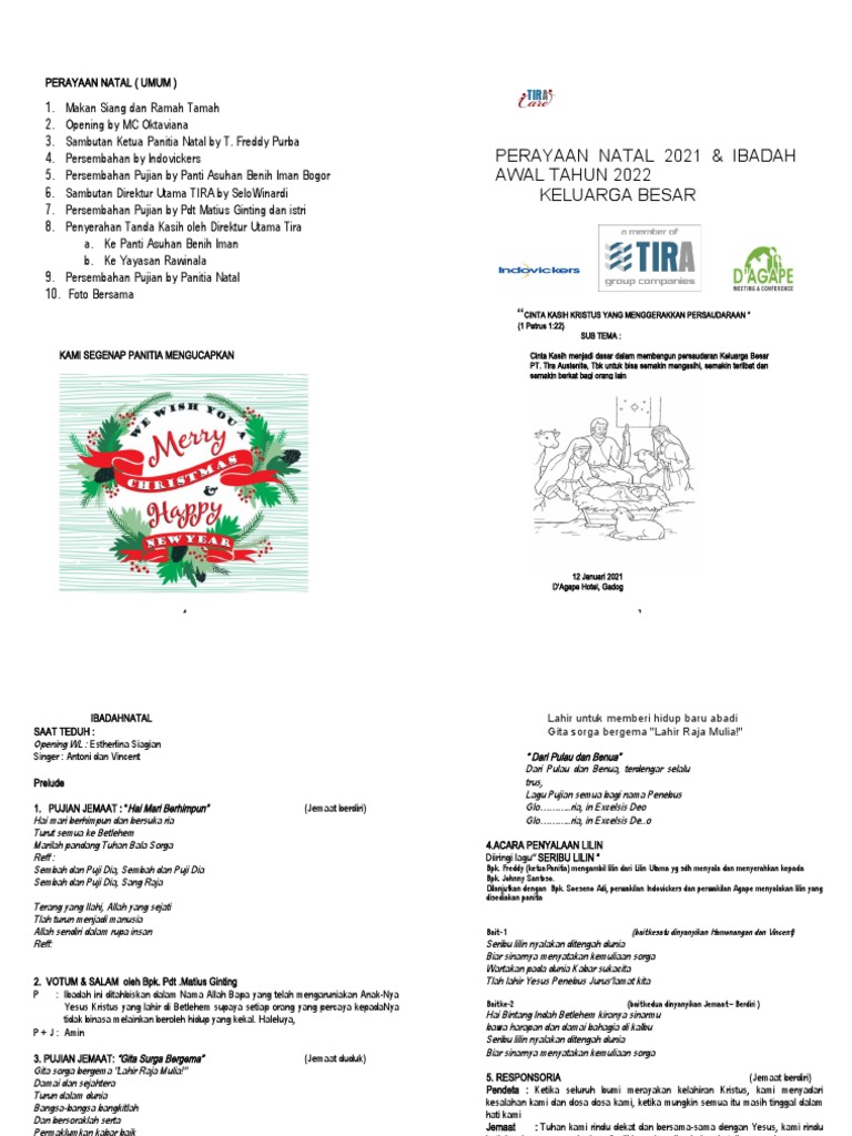 Buku Acara NATAL 2021 | PDF Buku Acara NATAL 2021 | PDF