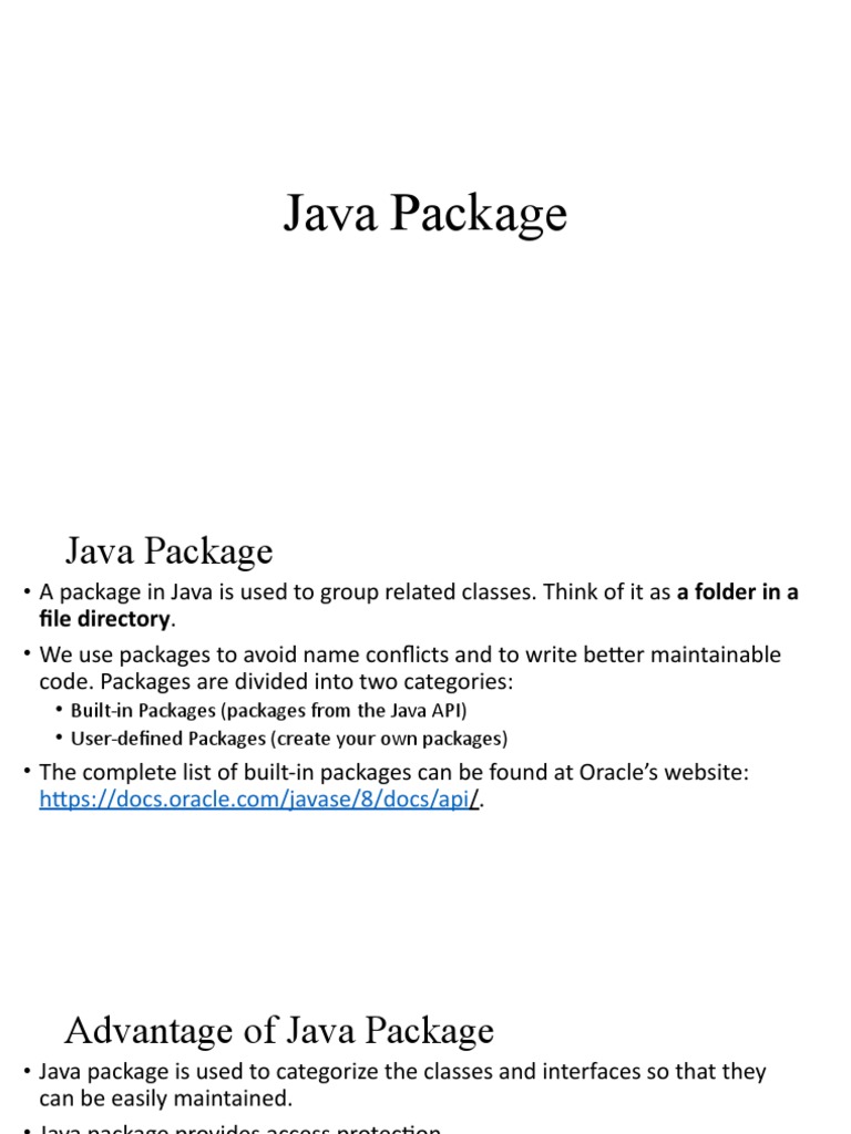 Lec 11 Packages Pdf Java Programming Language Class Computer Programming