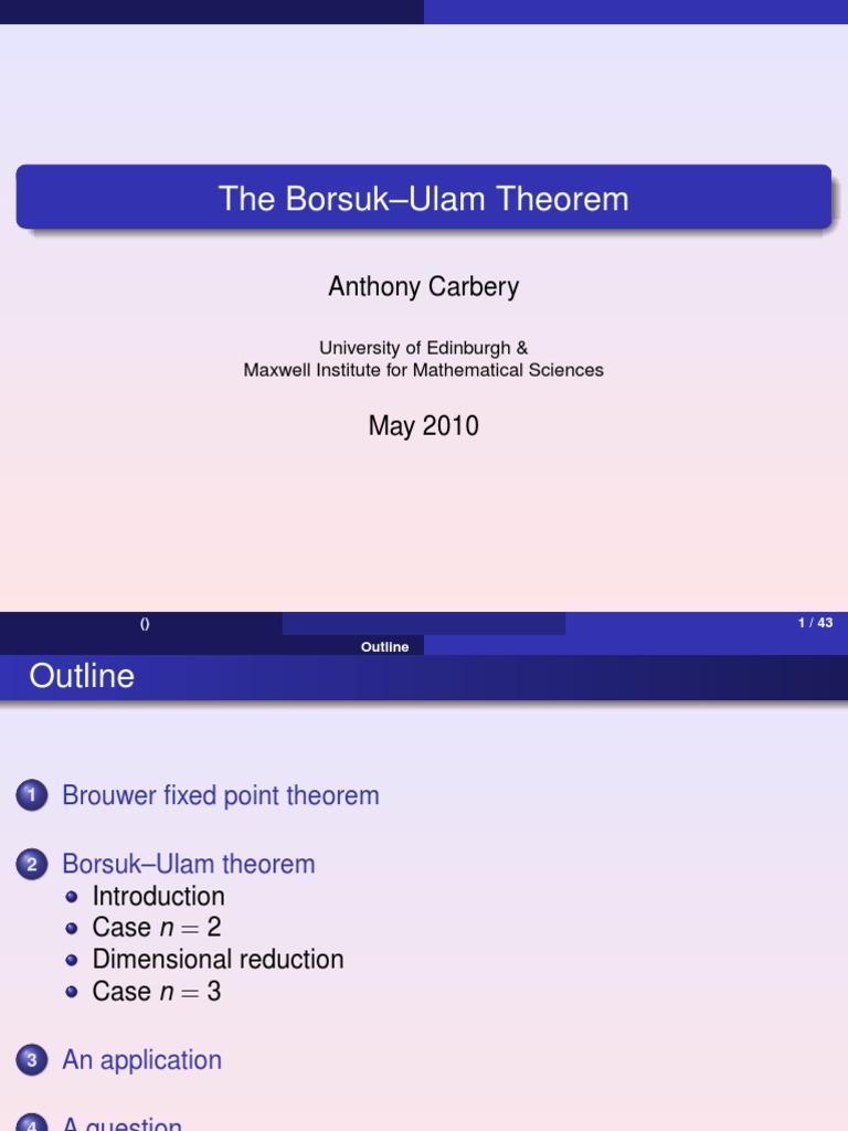 Borsuk | PDF | Theorem | Plane (Geometry)