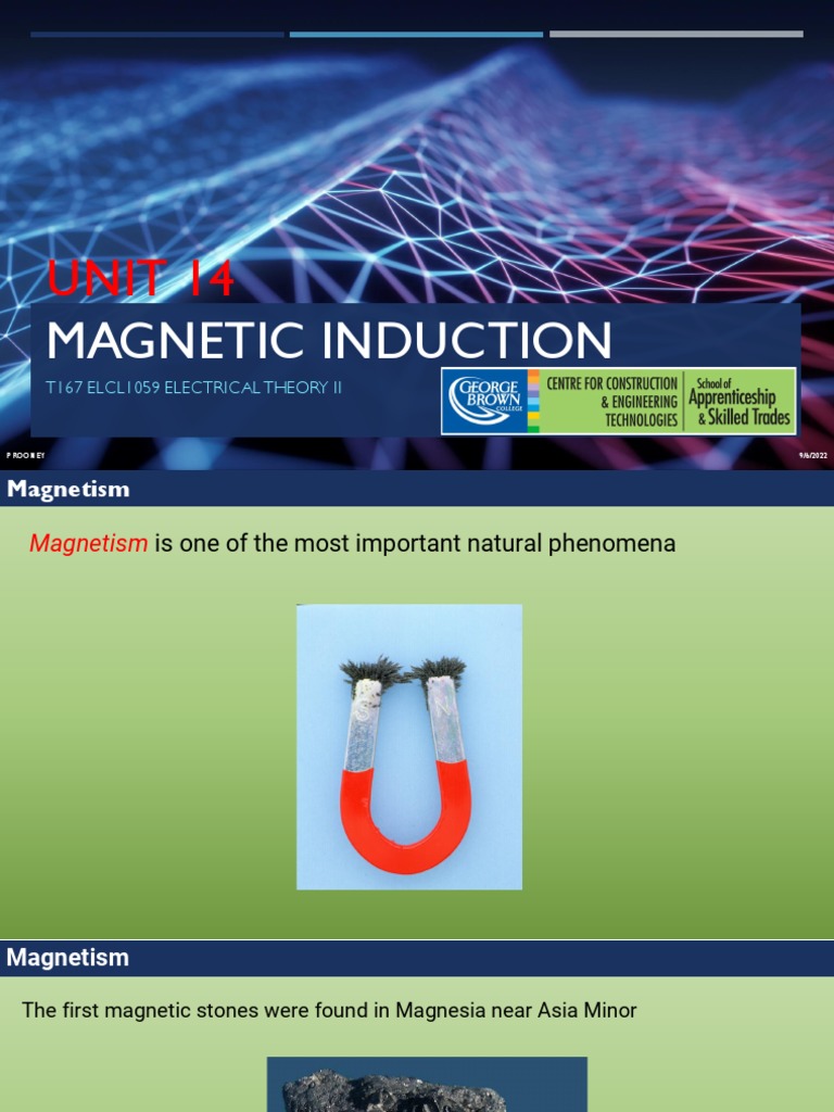 Delmar Unit 4 Magnetism Sept 2022 | PDF | Magnetism | Magnetic Field