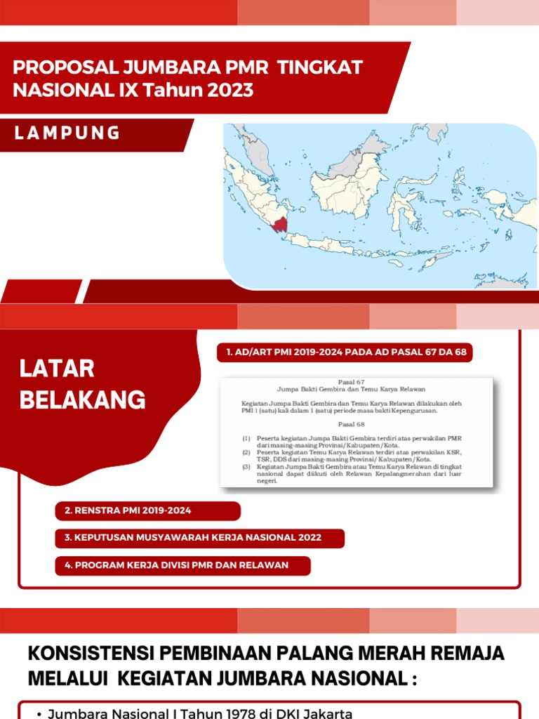 Proposal Jumbara PMR Nasional 2023 | PDF