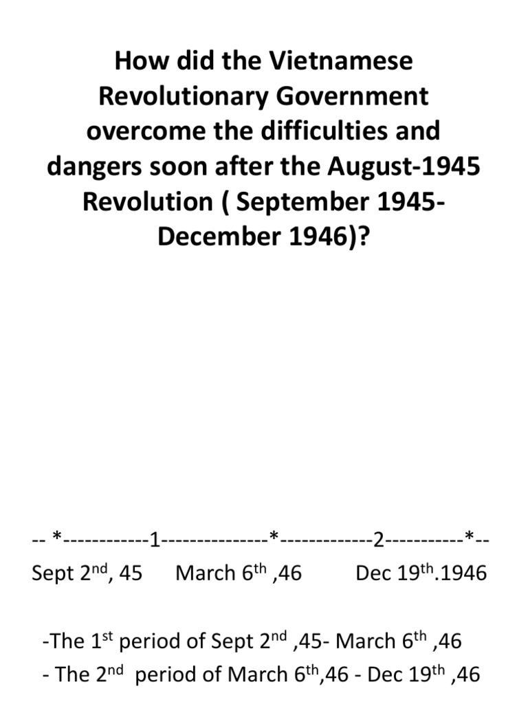 Vietnamese Government's Early Struggles | PDF | Vietnam | Ho Chi Minh