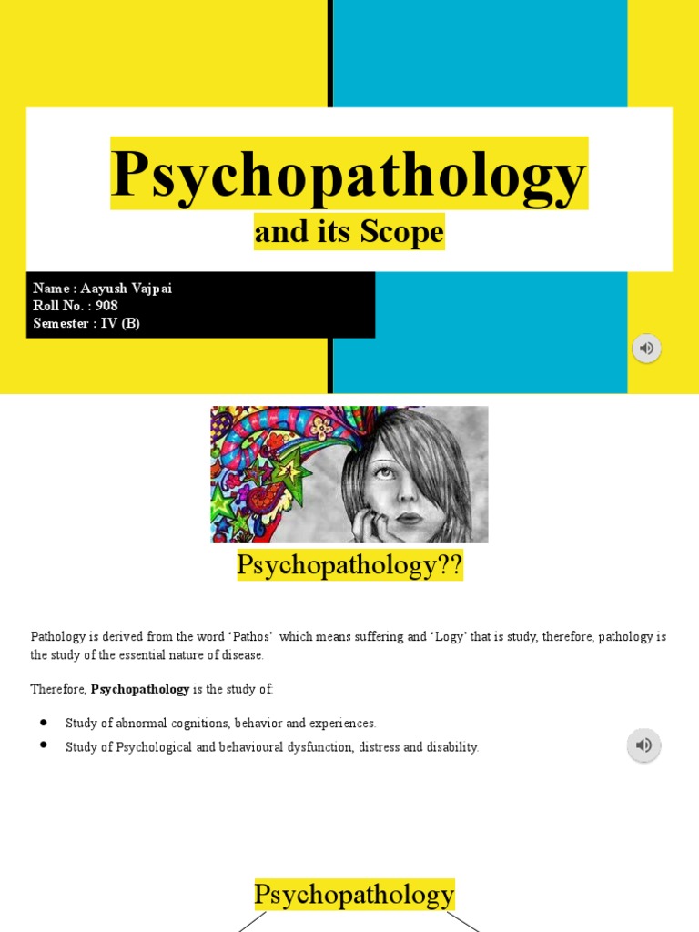 Psychopathology | Download Free PDF | Mental Disorder | Psychopathology