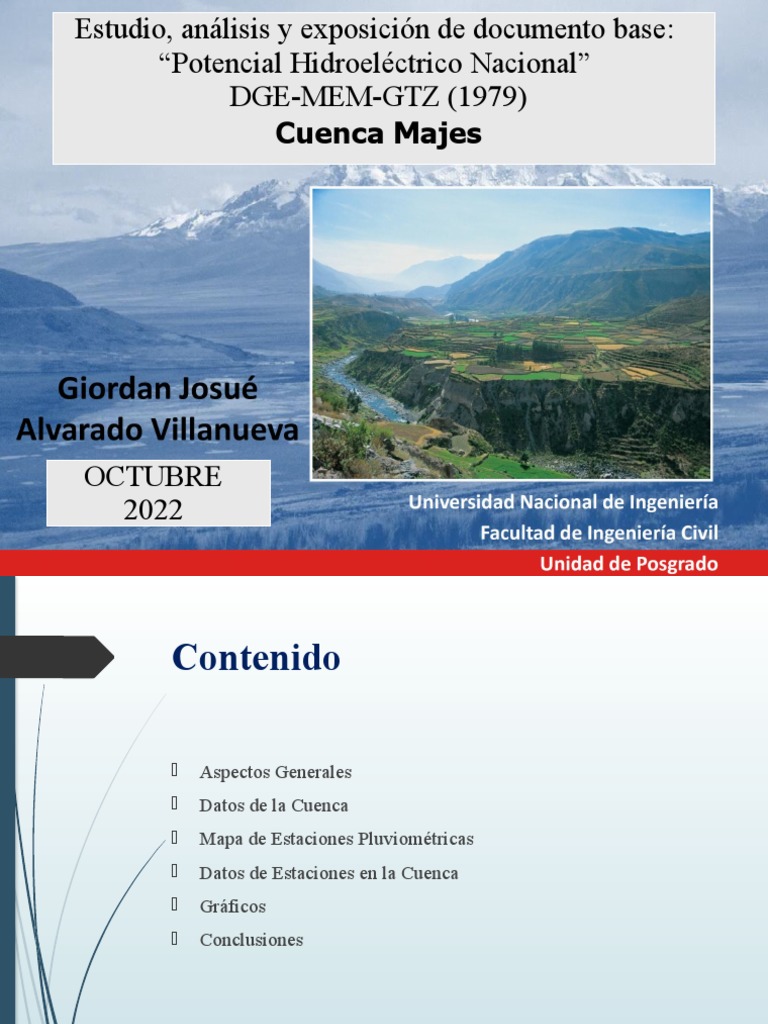 Majes - Giordan Alvarado | PDF | Cantidades fisicas | Física Aplicada e ...