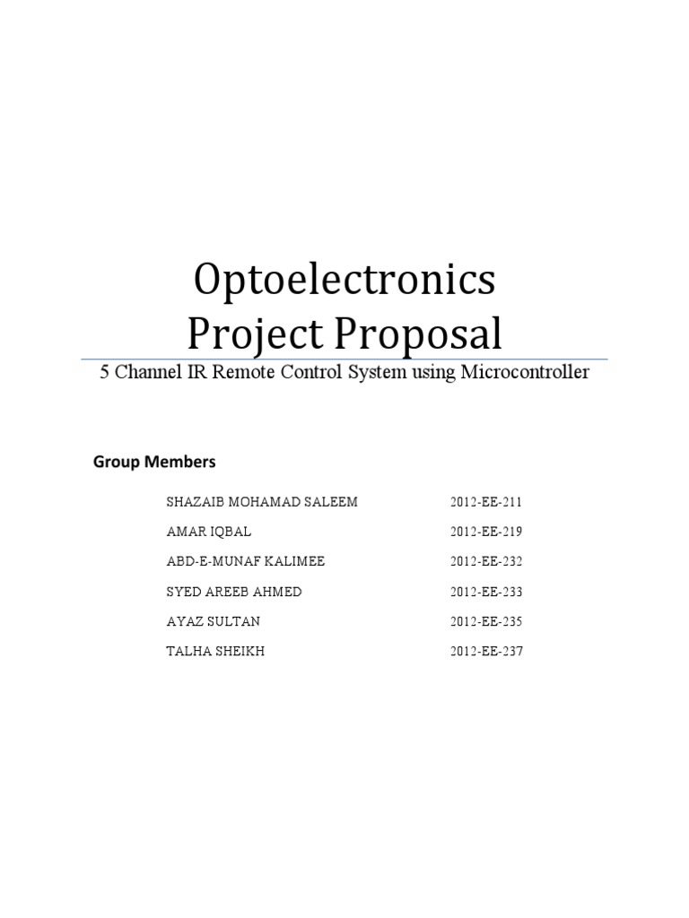 5 Channel IR Remote Control System Using Microcontroller | Download ...