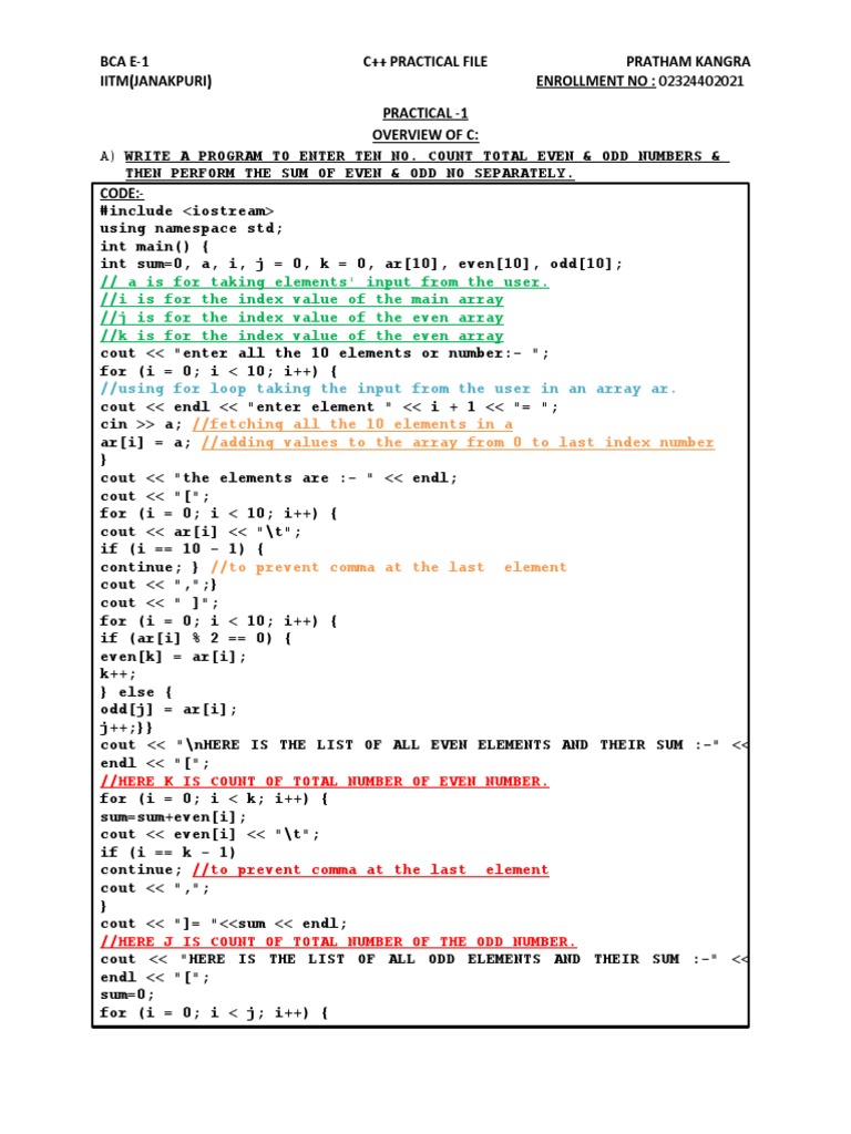 Practical Oops | PDF | C++ | Programming