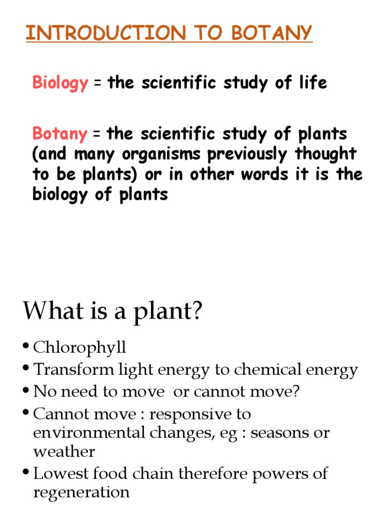 Chapter 1: Plant Classification (Root, Stem and Leaf Morfologi ...