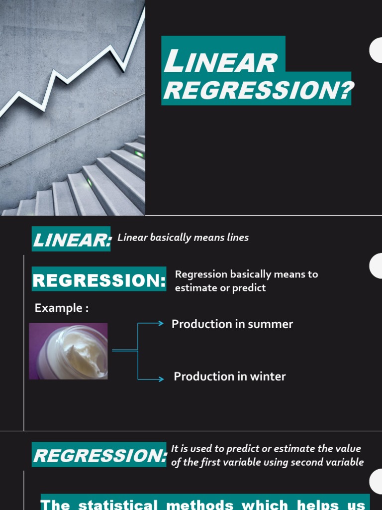 Linear Regression | PDF | Regression Analysis | Linear Regression Linear Regression | PDF | Regression Analysis | Linear Regression
